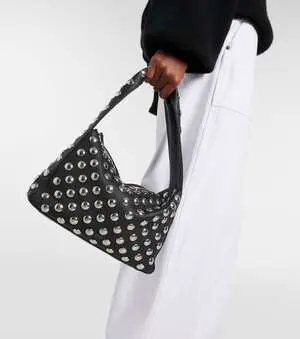 Khaite Elena Small Studded Leather Tote