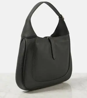 Gucci Jackie Medium Leather Shoulder Bag - Black