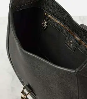 Gucci Jackie Medium Leather Shoulder Bag - Black