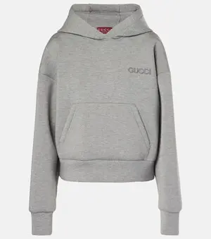 Gucci Jersey Hoodie - Grey