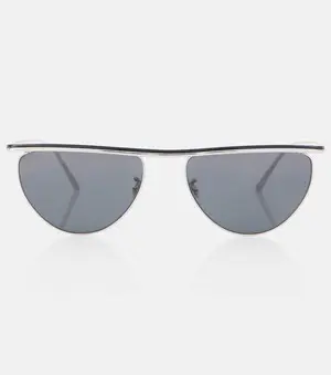 Khaite X Oliver Peoples Flat-top Sunglasses - Black