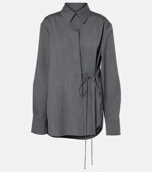 JIL SANDER Belted Wool Shirt