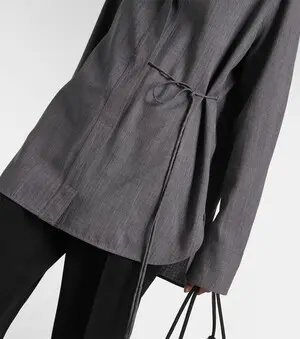 JIL SANDER Belted Wool Shirt