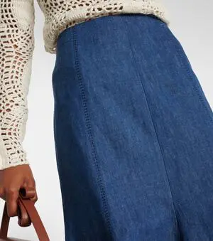 Gabriela Hearst Amy Flared Midi Skirt