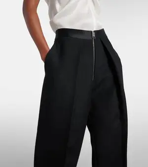 Khaite Marine Wide-leg Trousers - Black
