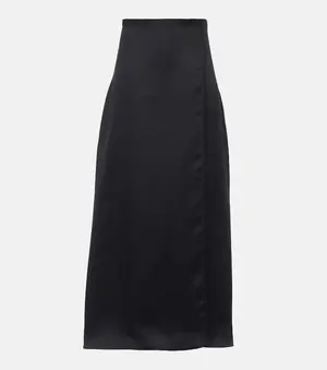 Khaite Mila Silk Maxi Skirt