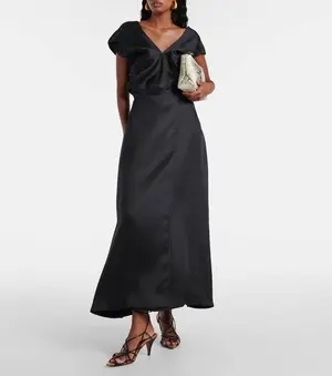 Khaite Mila Silk Maxi Skirt