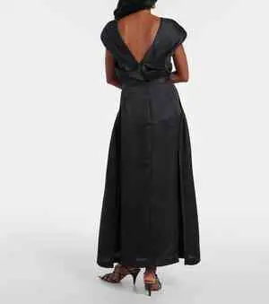 Khaite Mila Silk Maxi Skirt