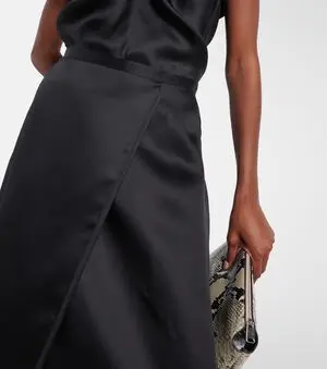 Khaite Mila Silk Maxi Skirt
