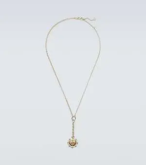 FOUNDRAE Spark Love 18kt Pendant Necklace With Diamonds - Gold