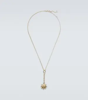 FOUNDRAE 18kt Yellow Diamond Pendant Necklace - Gold