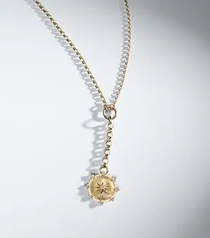 FOUNDRAE 18kt Yellow Diamond Pendant Necklace