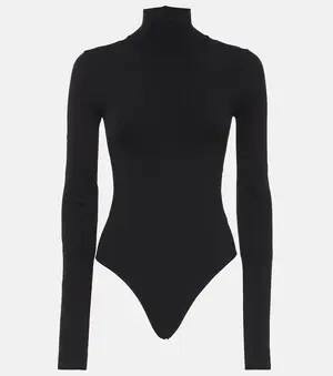 Khaite Thea Wool-blend Bodysuit - Black