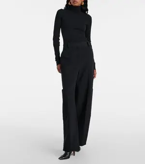 Khaite Thea Wool-blend Bodysuit