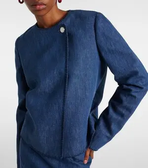 Gabriela Hearst Wyn Cotton And Linen Jacket
