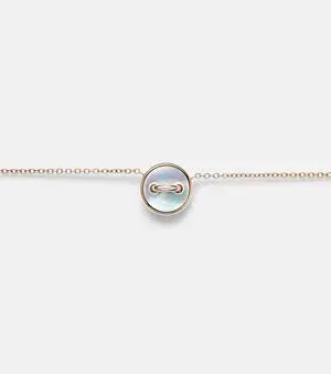 Pomellato 18kt Rose Pendant Necklace With Malachite And Diamonds - Gold