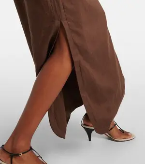 SIR. Jerry Linen Midi Skirt