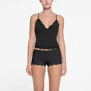 SKIMS SKIMS "Fits Everybody Lace" Triangle Cami Top Onyx