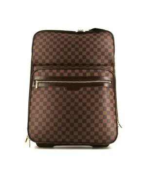 LOUIS VUITTON Damier Ebene Pégase Légère Soft Suitcase - Coffee Brown