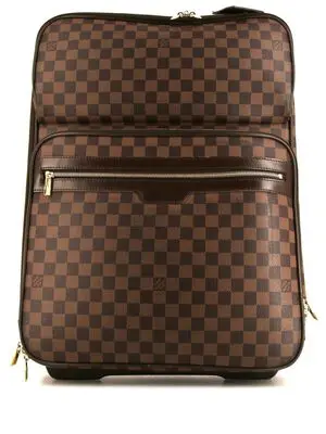 LOUIS VUITTON Damier Ebene Pégase Légère Soft Suitcase - Coffee Brown