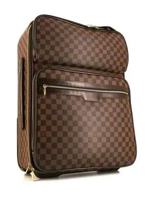 LOUIS VUITTON Damier Ebene Pégase Légère Soft Suitcase - Coffee Brown