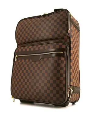 LOUIS VUITTON Damier Ebene Pégase Légère Soft Suitcase - Coffee Brown