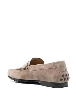 TOD'S Gommino Suede Loafers - Neutrals