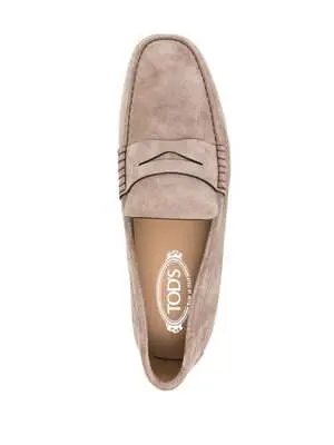 TOD'S Gommino Suede Loafers - Neutrals