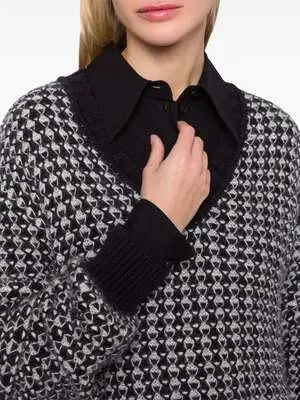 Alberta Ferretti Patterned Intarsia Jumper