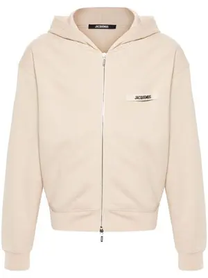 Jacquemus Le Hoodie Gros Grain Hoodie - Neutrals
