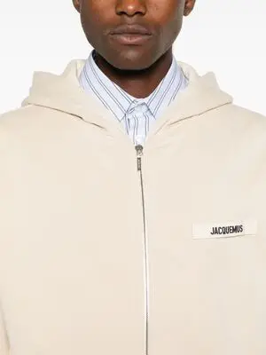 Jacquemus Le Hoodie Gros Grain Hoodie - Neutrals