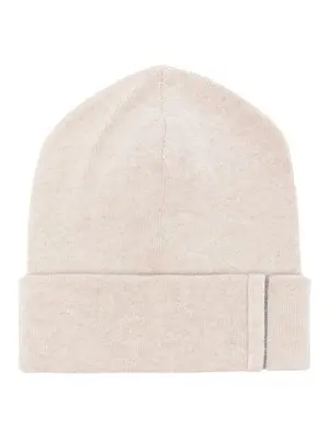 Brunello Cucinelli Monili Chain Cashmere Beanie