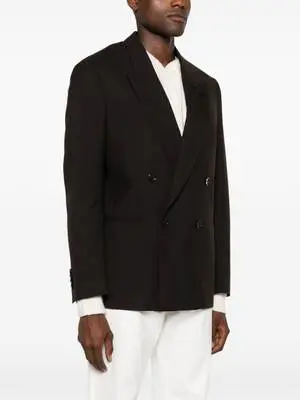 LARDINI Double-breasted Blazer - Brown