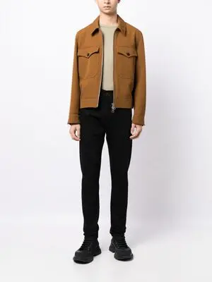 BOSS Logo-tag Cotton-lyocell Blend T-shirt - Neutrals