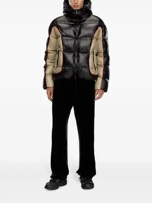 DIESEL® W-ostend Panelled Padded Jacket - Black