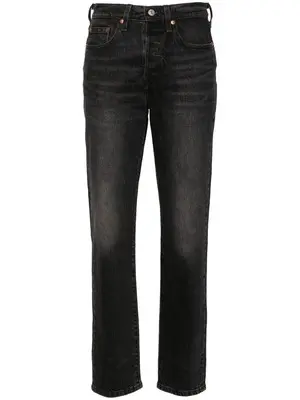 LEVI'S 501 Mid-rise Straight-leg Jeans - Grey