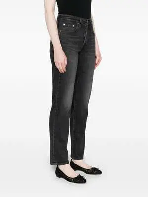 LEVI'S 501 Mid-rise Straight-leg Jeans - Grey