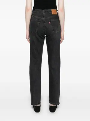 LEVI'S 501 Mid-rise Straight-leg Jeans - Grey