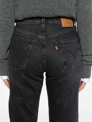 LEVI'S 501 Mid-rise Straight-leg Jeans - Grey
