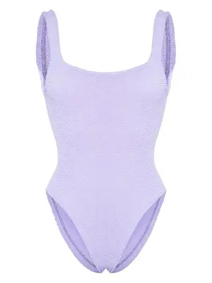 Hunza G Shirred Swimsuit - Purple