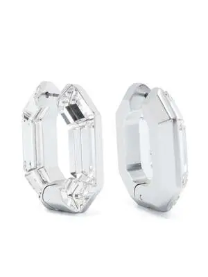SWAROVSKI Lucent Hoop Earrings - Silver