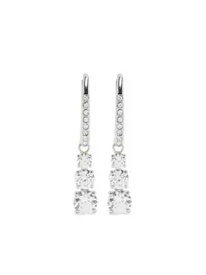 SWAROVSKI Stilla Attract Trilogy Drop Earrings - Silver