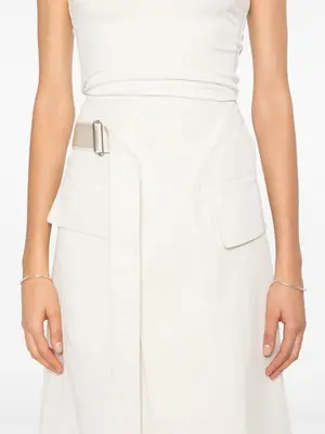 Helmut Lang Wrap Midi Skirt
