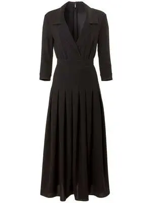Carolina Herrera Pleated Maxi Dress