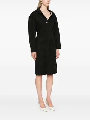 Jacquemus La Robe Chemise Midi Dress - Black
