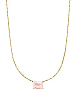VEYNOU 14kt Yellow Rosie Morganite Necklace - Gold