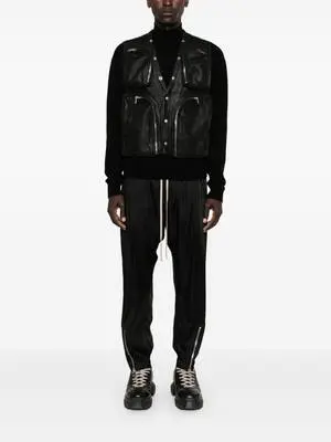 Rick Owens Leather Gilet - Black