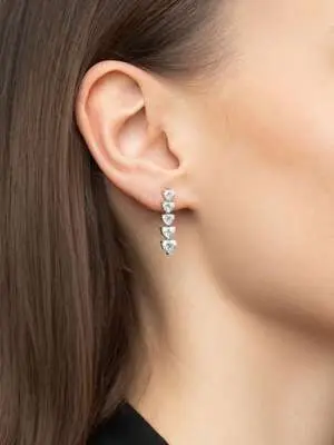 VEYNOU 14kt White Gold Diamond Drop Earrings
