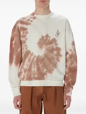 JW Anderson Tie-dye Sweatshirt With Embroidered Logo