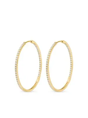 VEYNOU 14kt Recycled Yellow Diamond Hoop Earrings - Gold